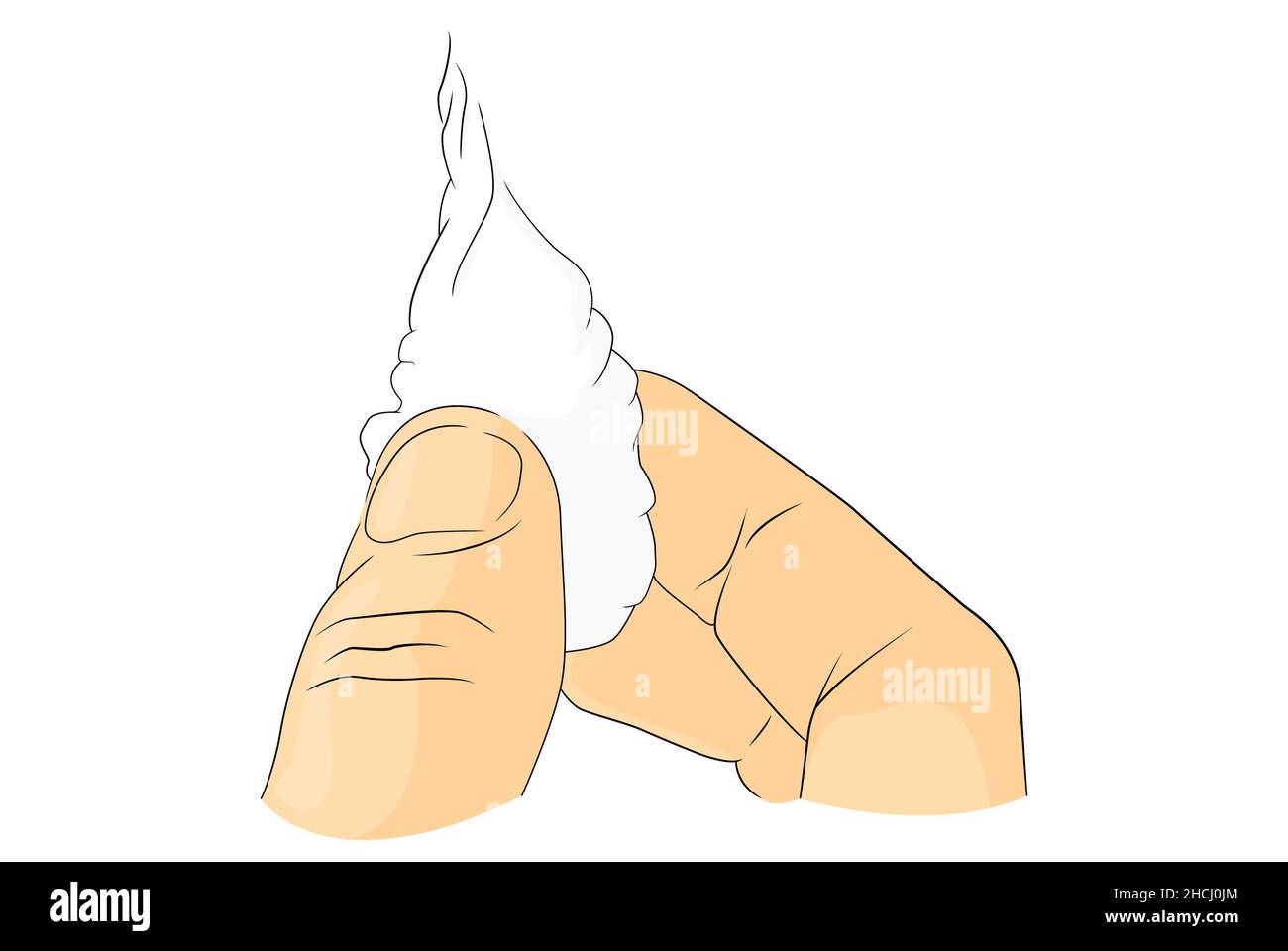 Examination of the corneal reflex using using cotton Stock Photo - Alamy