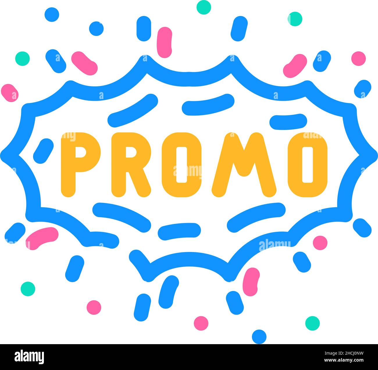 explosion promo color icon vector illustration Stock Vector Image & Art ...