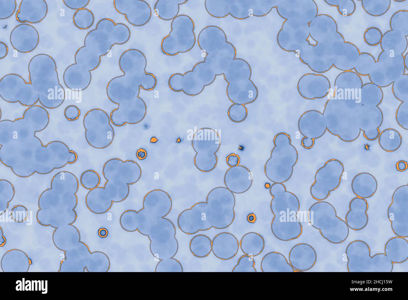 A biological pattern of blue cells - perfect for background or ...