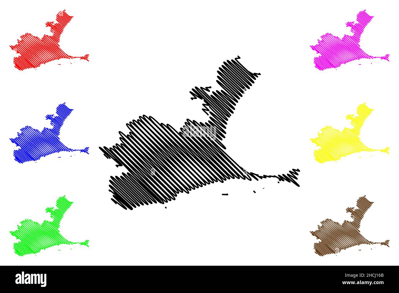 Ramanathapuram district (Tamil Nadu State, Republic of India) map ...