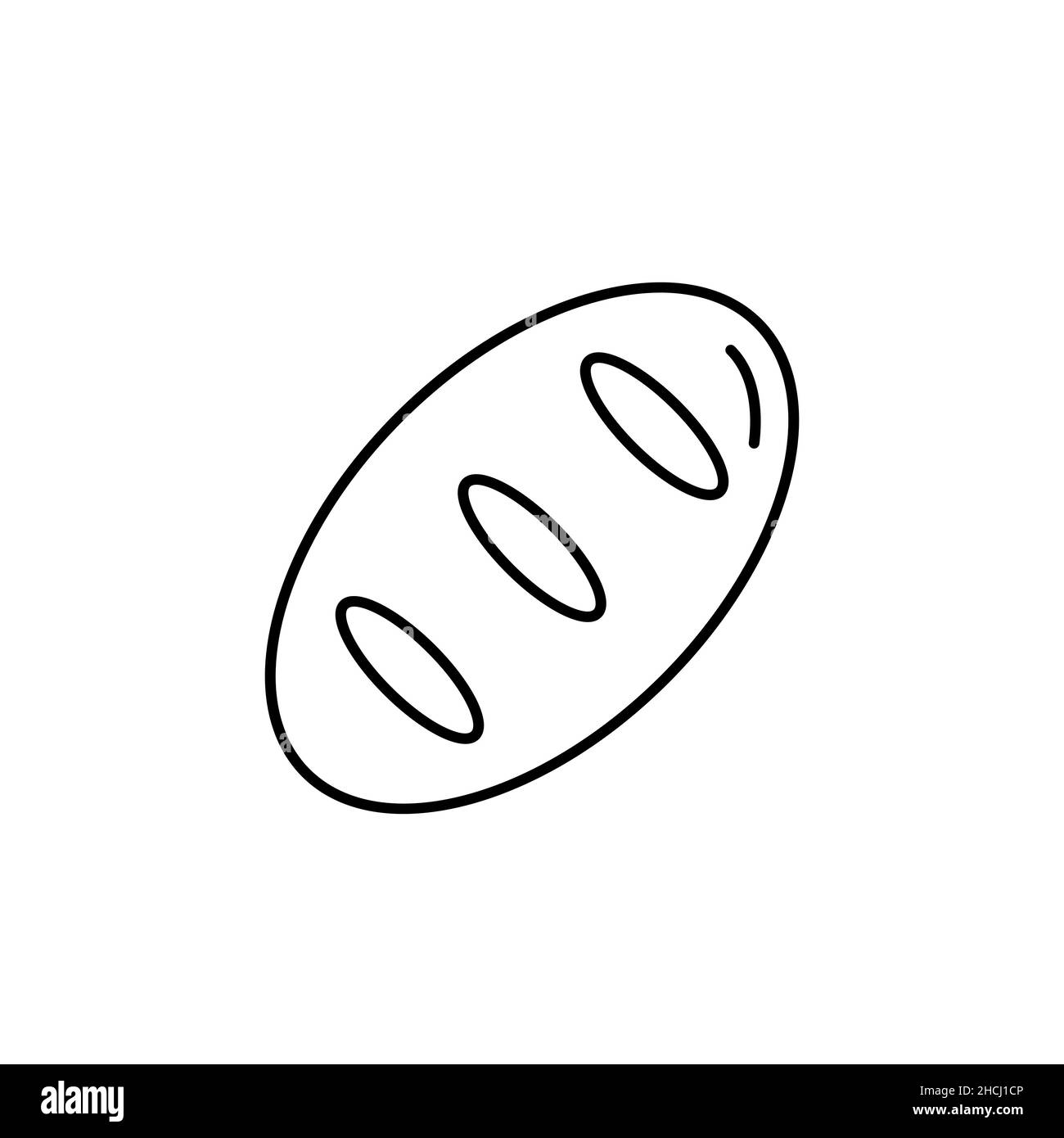 bread line vector icon on white background Stock Vector Image & Art - Alamy