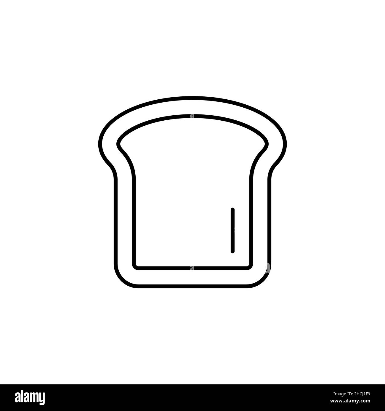 bread line vector icon on white background Stock Vector Image & Art - Alamy