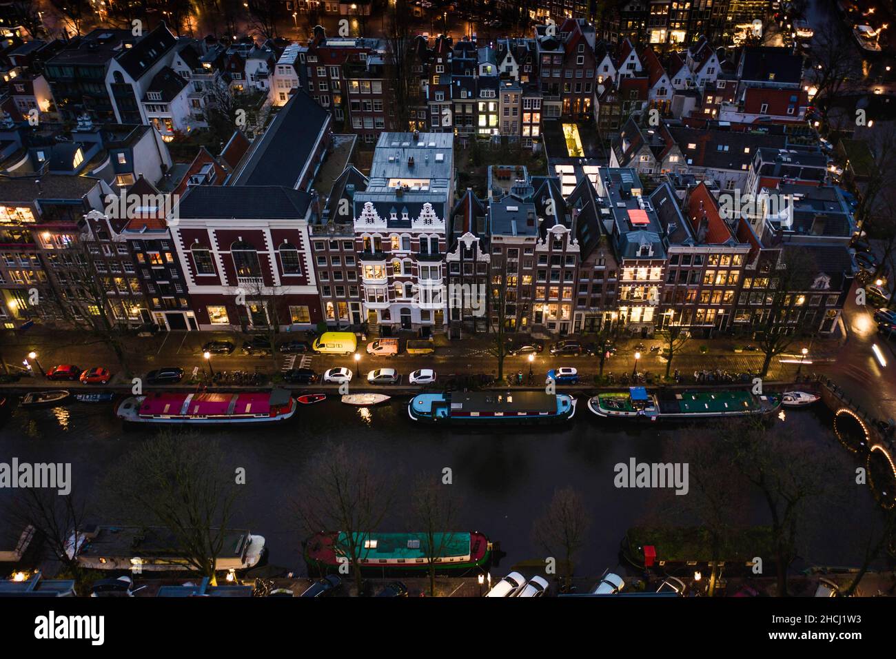 Amsterdam City in the Netherlands Aerial View Stock Photo - Alamy
