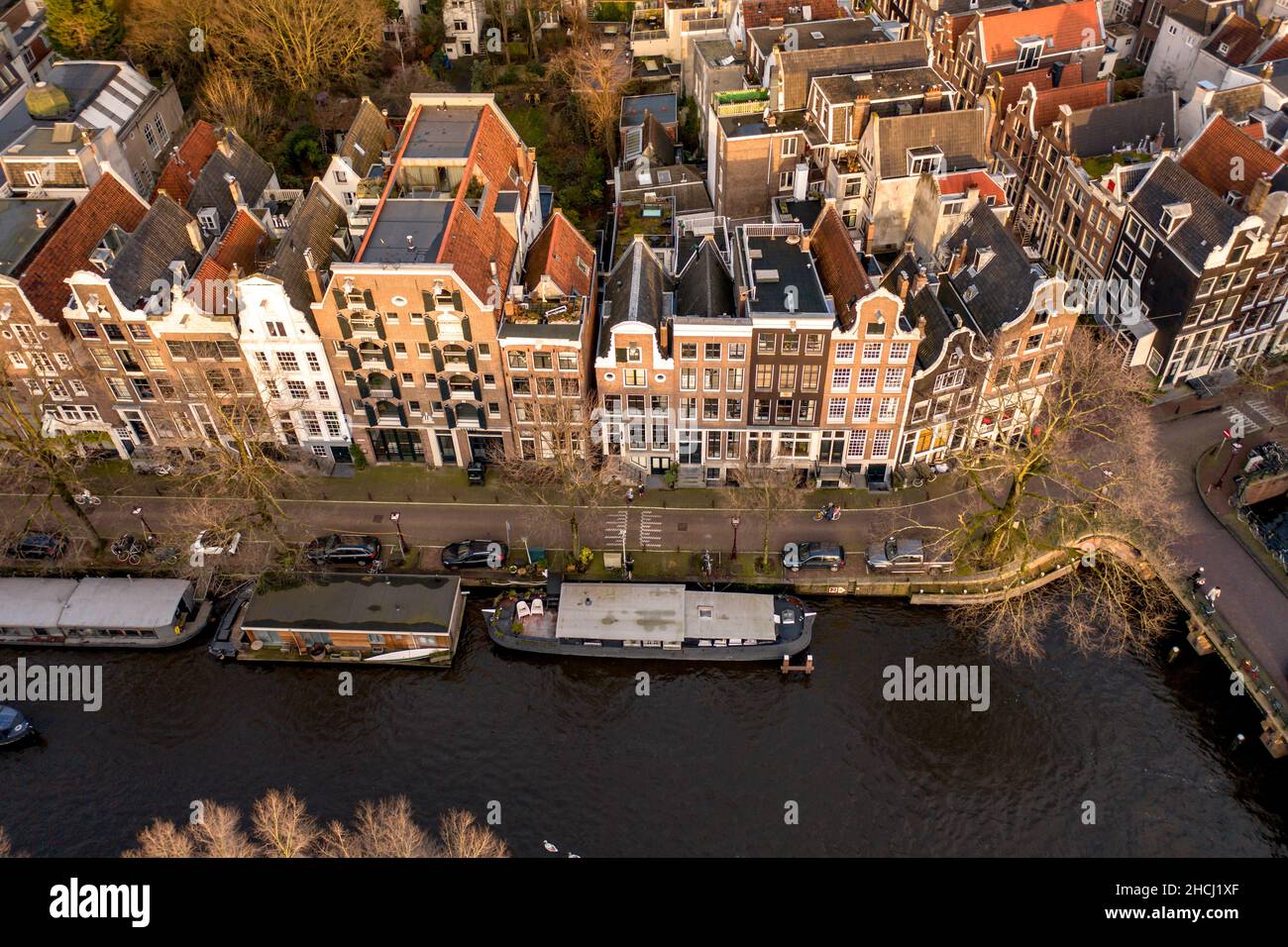 Amsterdam City in the Netherlands Aerial View Stock Photo - Alamy