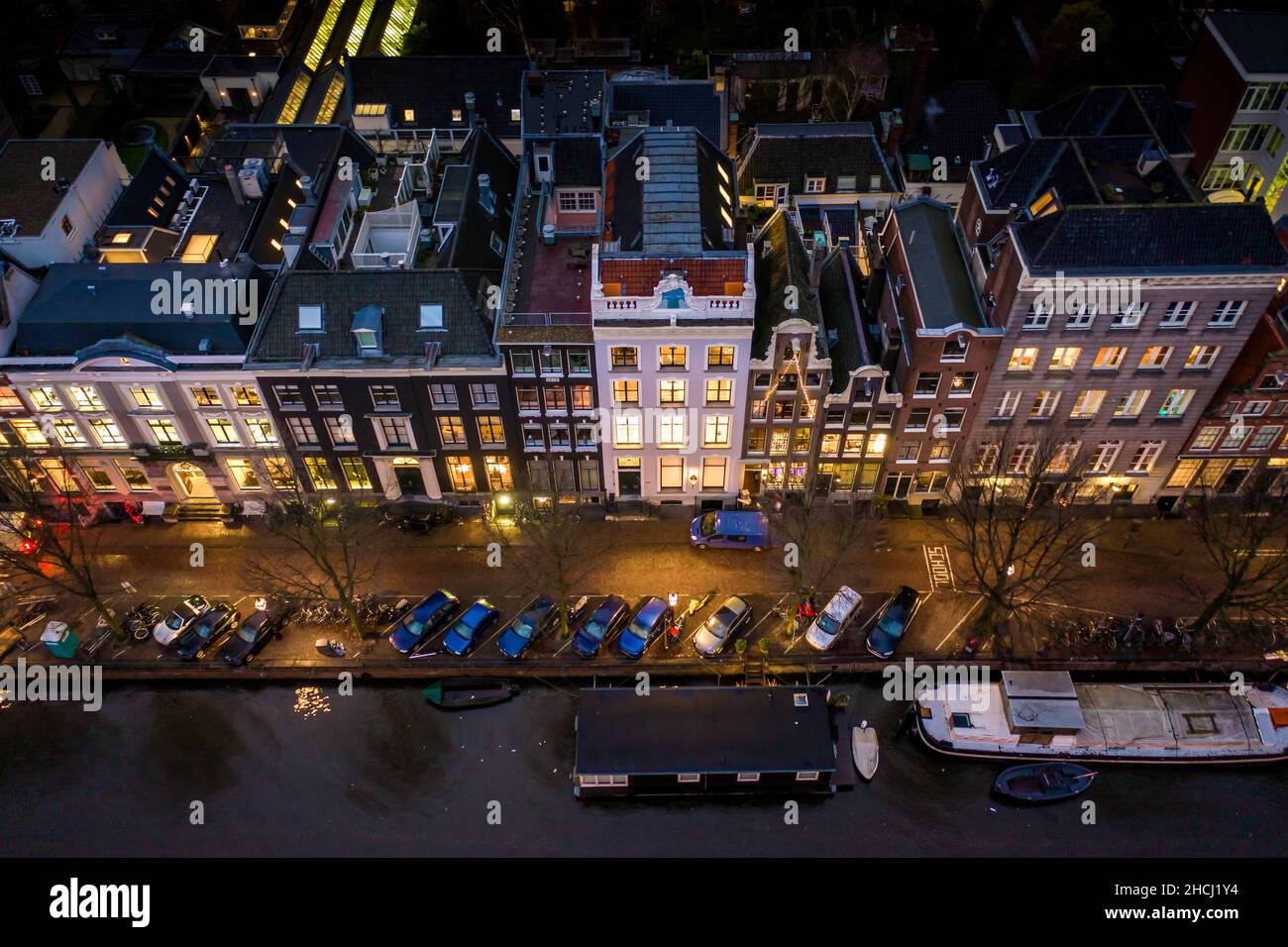 Amsterdam City in the Netherlands Aerial View Stock Photo - Alamy