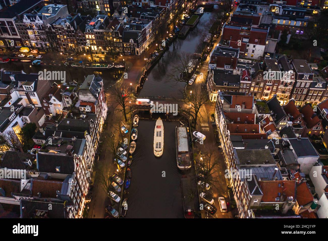 Amsterdam City in the Netherlands Aerial View Stock Photo - Alamy