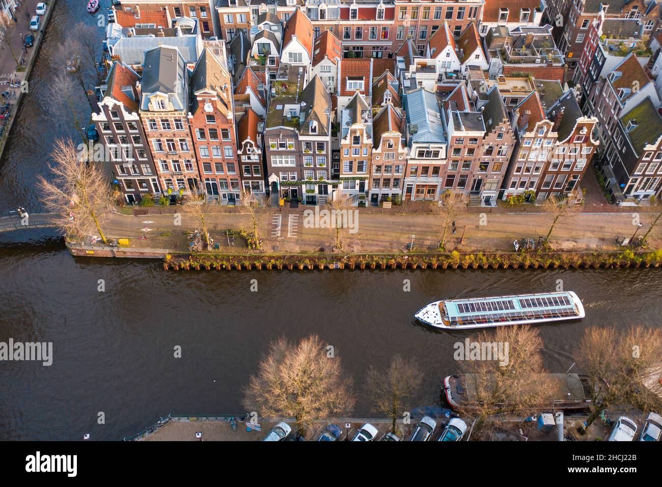 Amsterdam City in the Netherlands Aerial View Stock Photo - Alamy