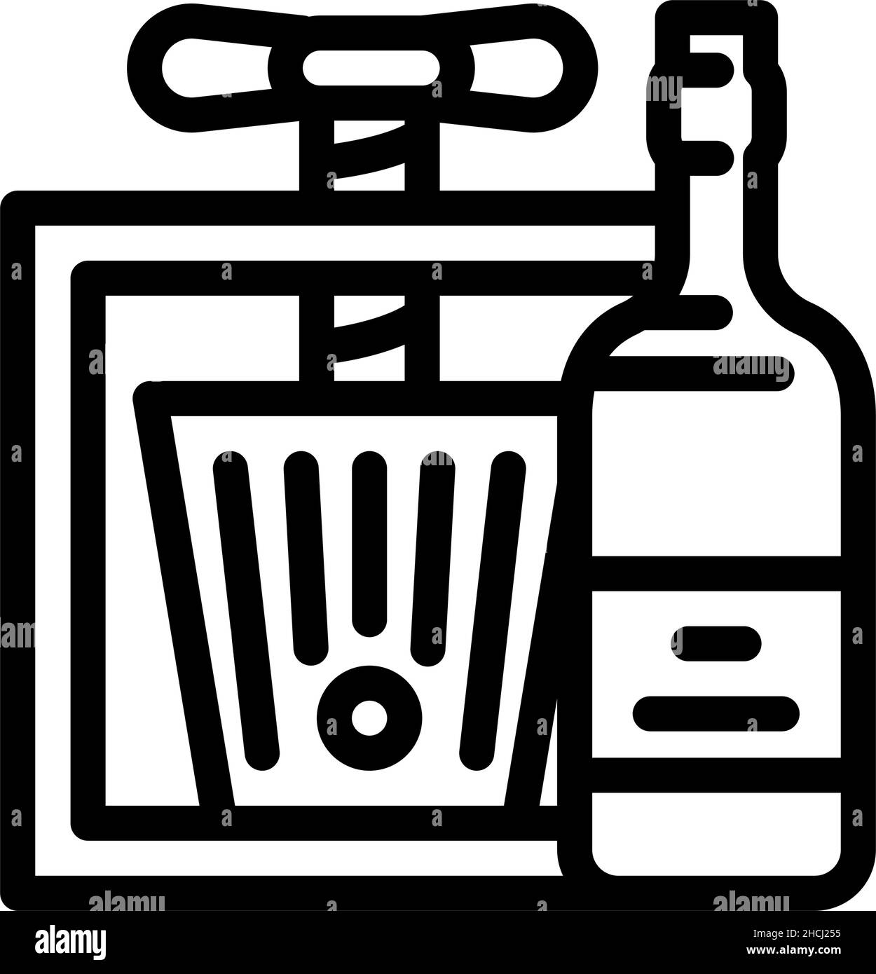 winemaking wine alcoholic drink production line icon vector ...