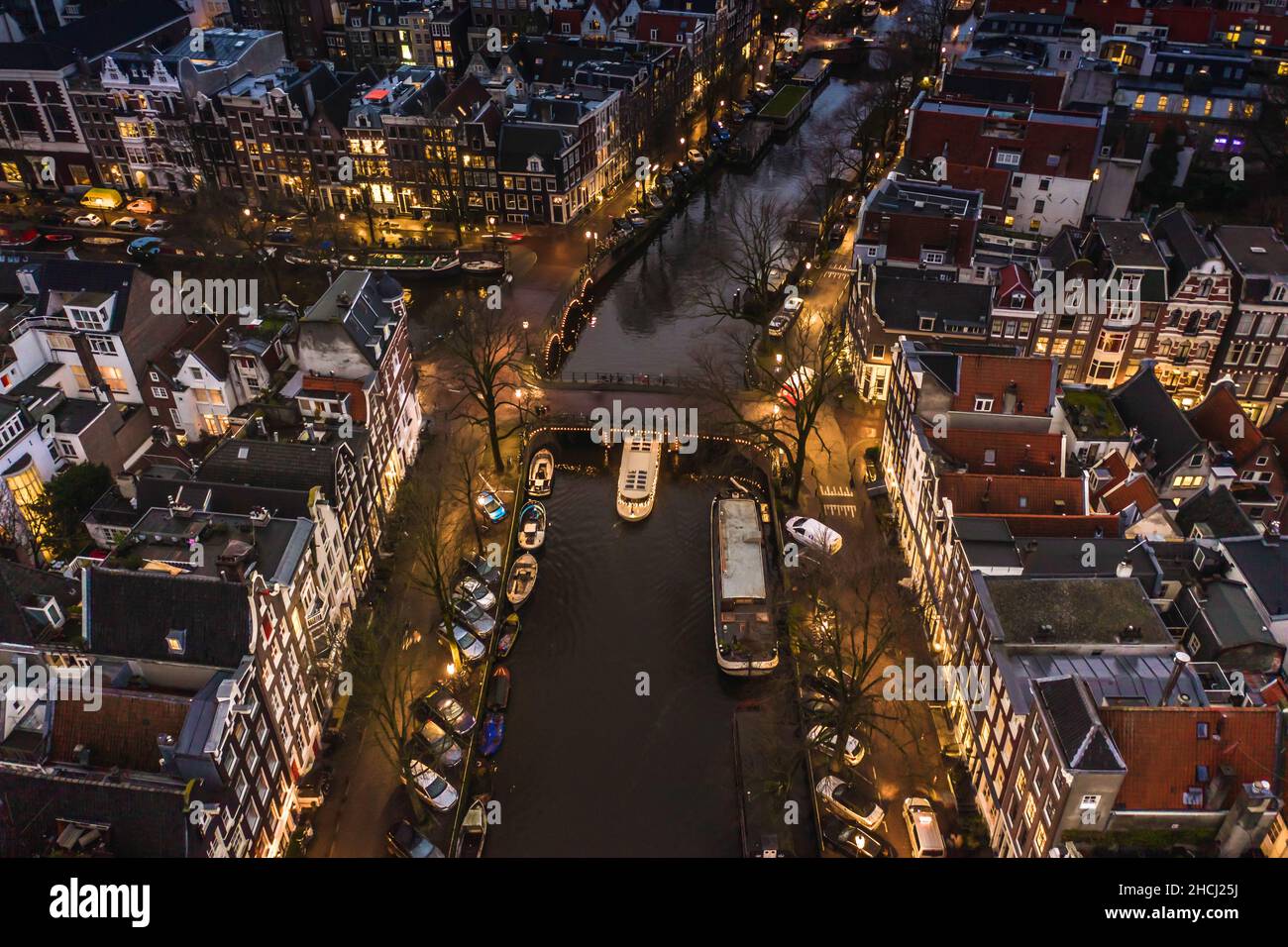 Amsterdam City in the Netherlands Aerial View Stock Photo - Alamy