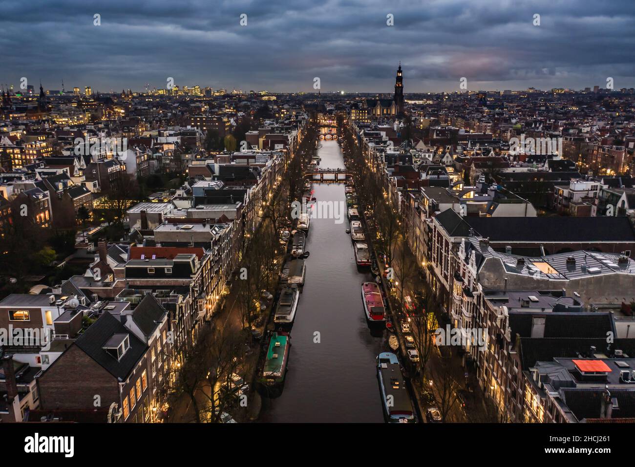 Amsterdam City in the Netherlands Aerial View Stock Photo - Alamy
