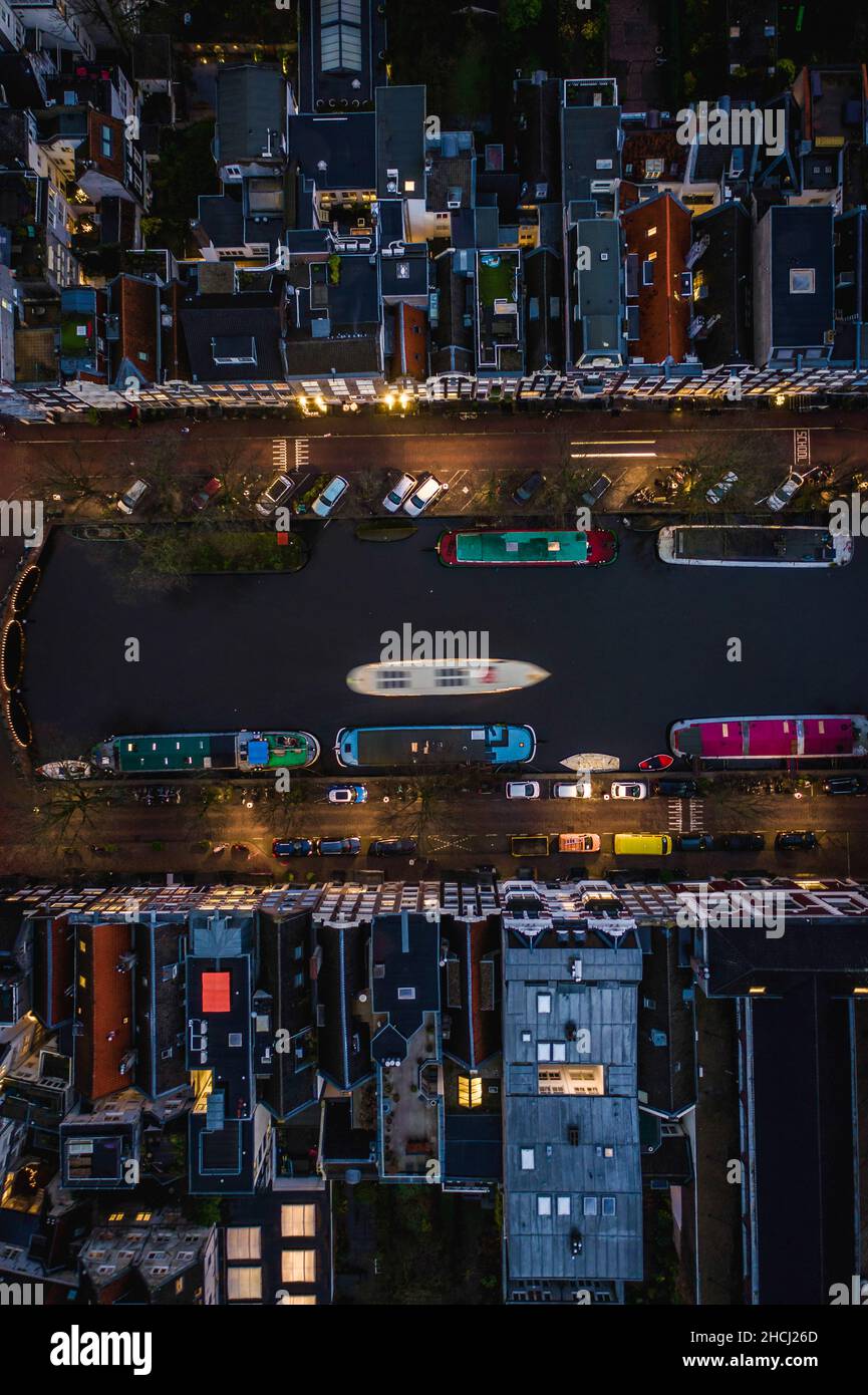 Amsterdam City in the Netherlands Aerial View Stock Photo - Alamy