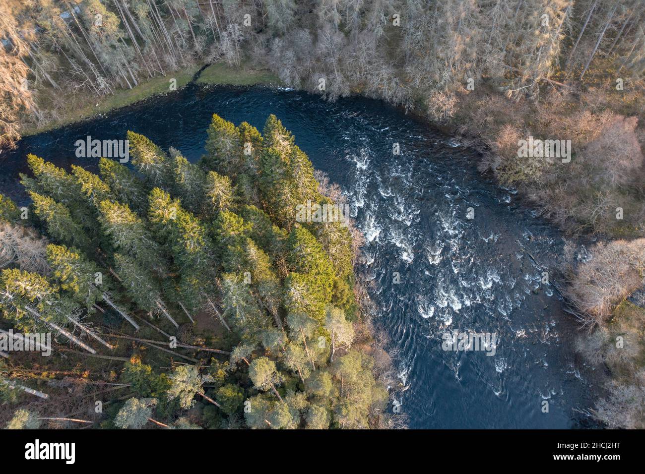 River Meandering Through Scotland Stock Photo - Alamy
