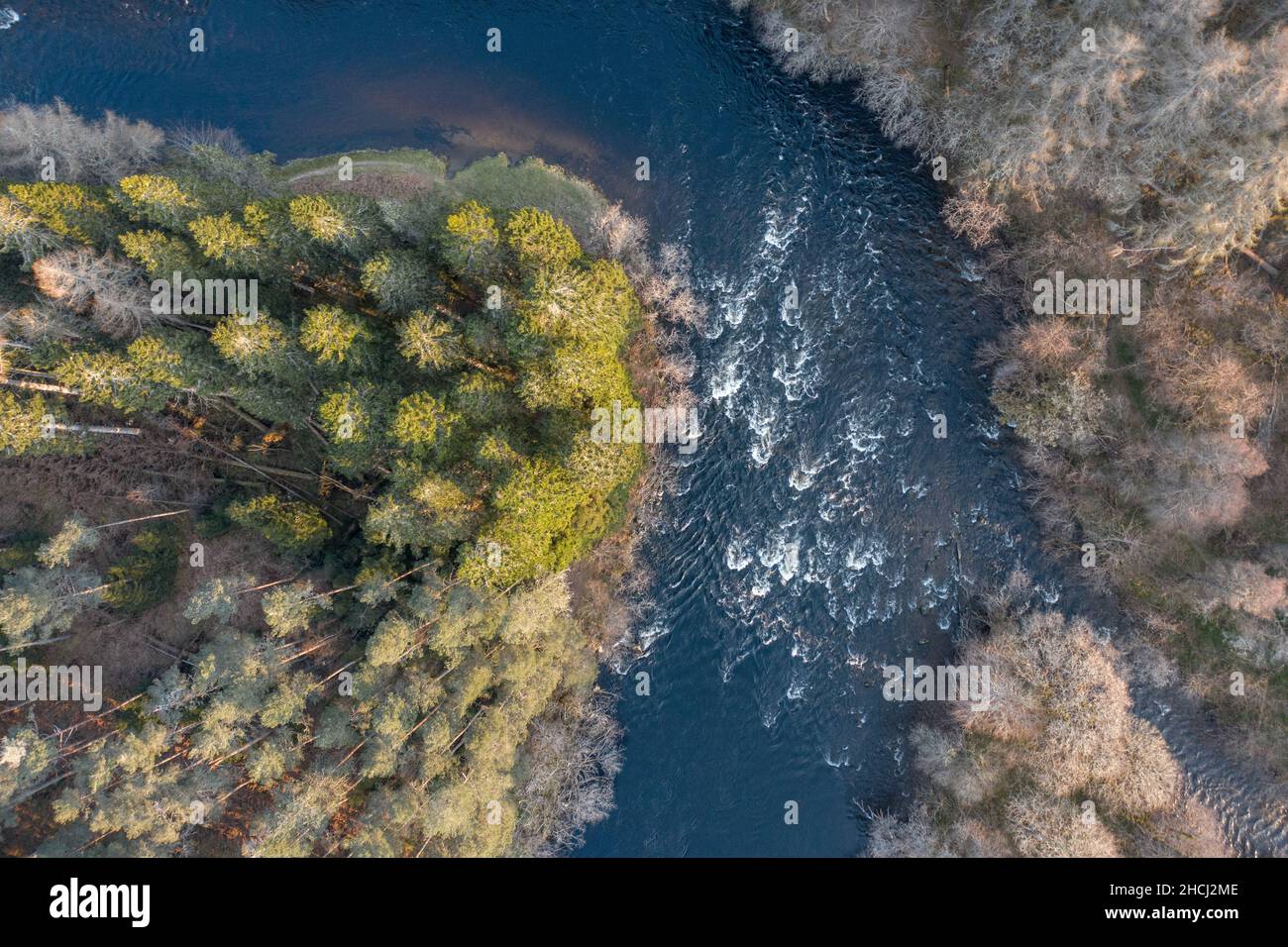River Meandering Through Scotland Stock Photo - Alamy