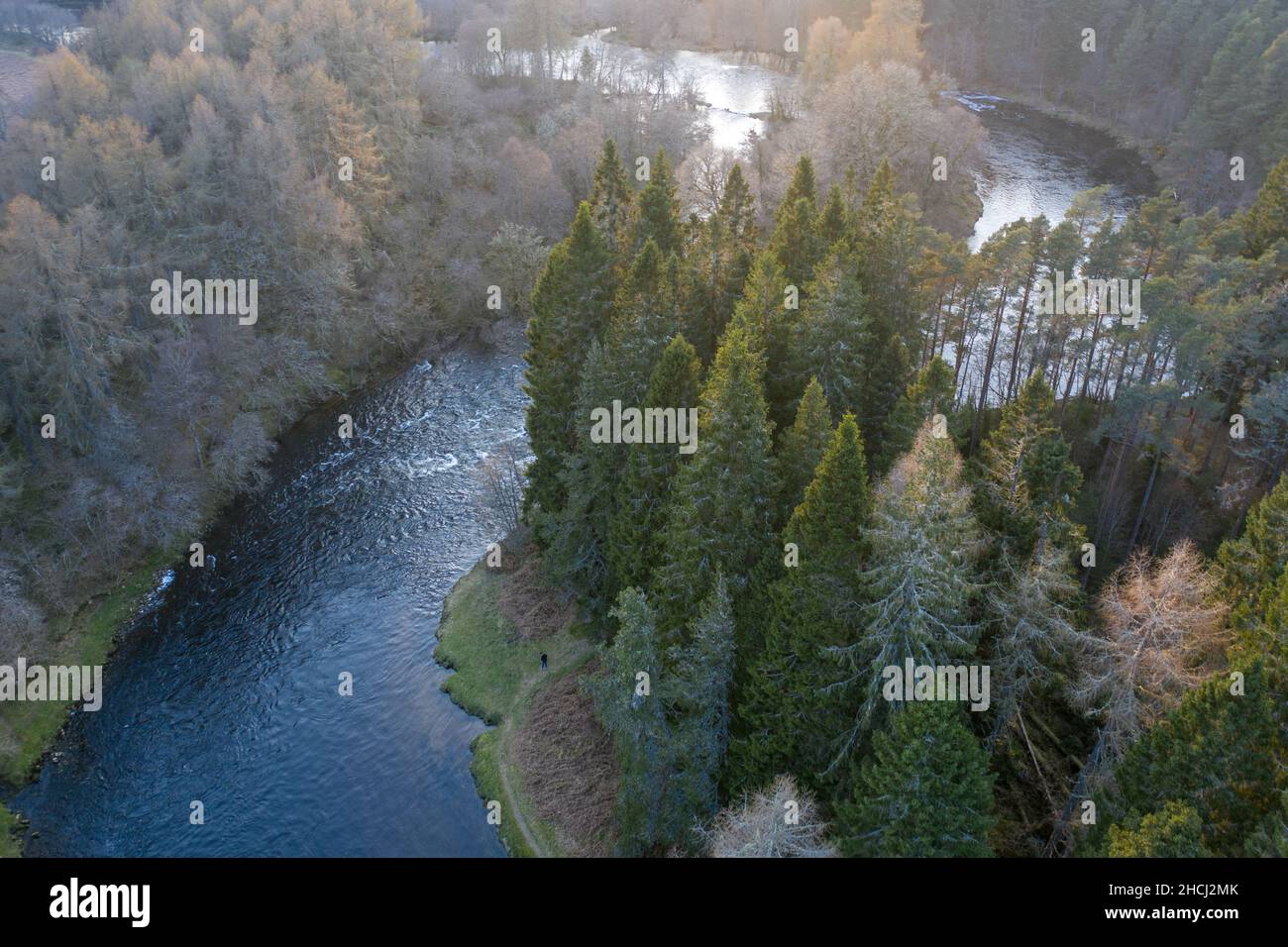 River Meandering Through Scotland Stock Photo - Alamy