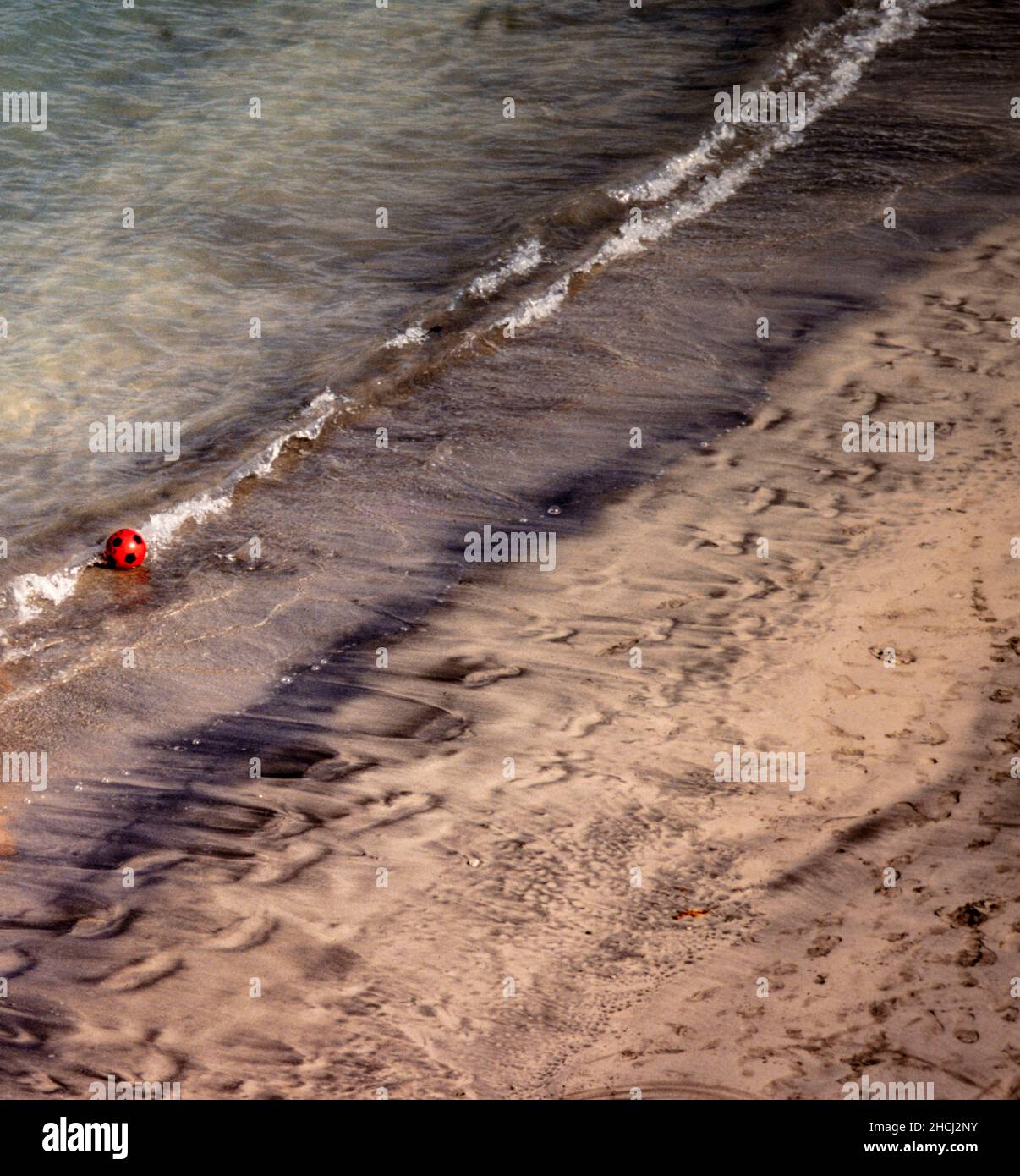 Print ready high resolution semi-abstract beach portrait with incoming ...