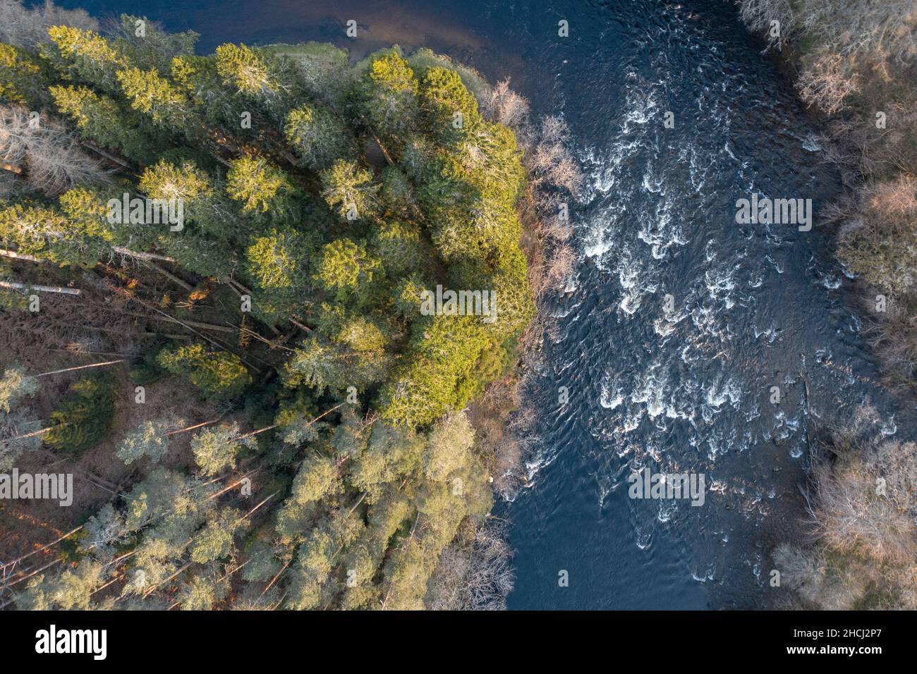 River Meandering Through Scotland Stock Photo - Alamy