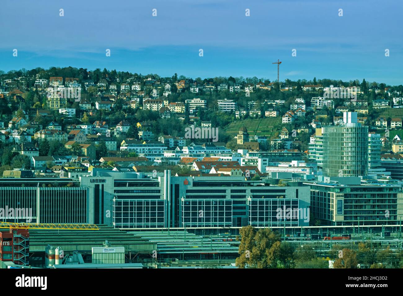 View to the centre of Stuttgart Stock Photo - Alamy