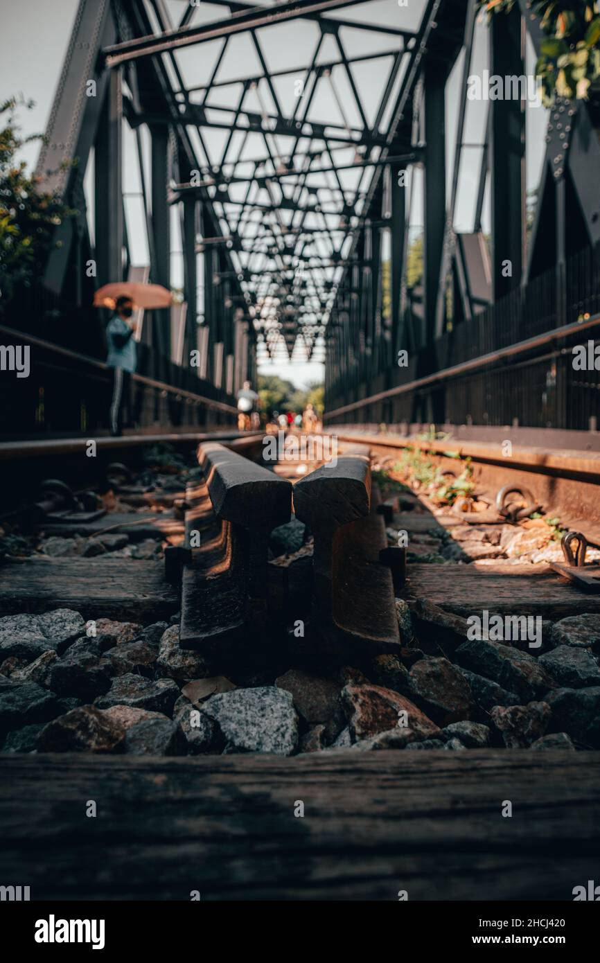 Rails background hi-res stock photography and images - Alamy