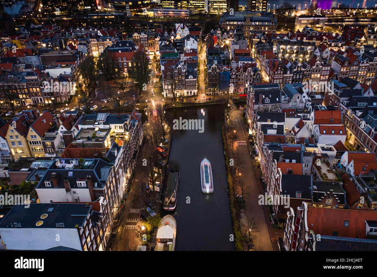 Amsterdam City in the Netherlands Aerial View Stock Photo - Alamy