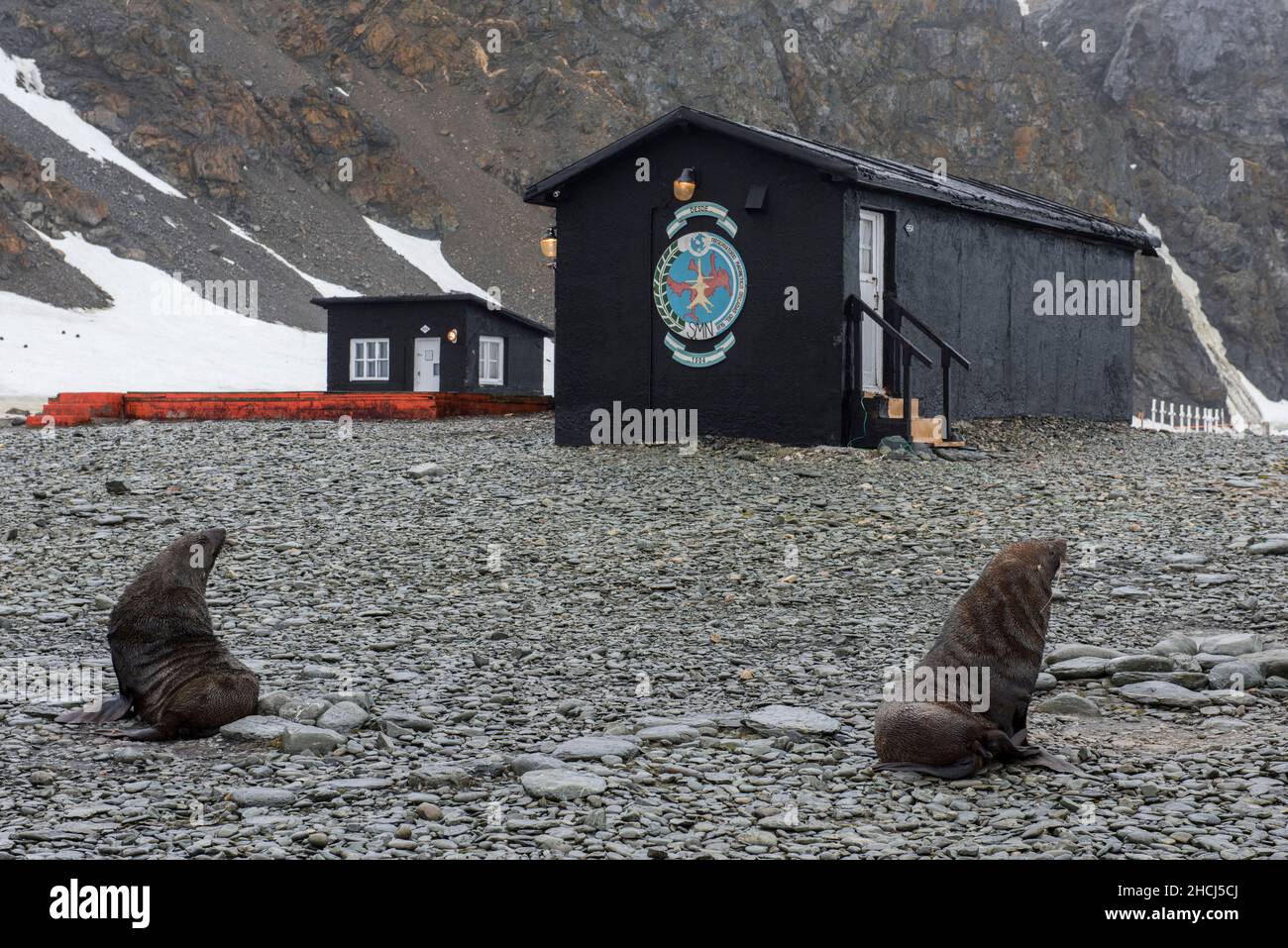 Antarctica, South Orkney Islands, Laurie Island, Orcadas Station ...