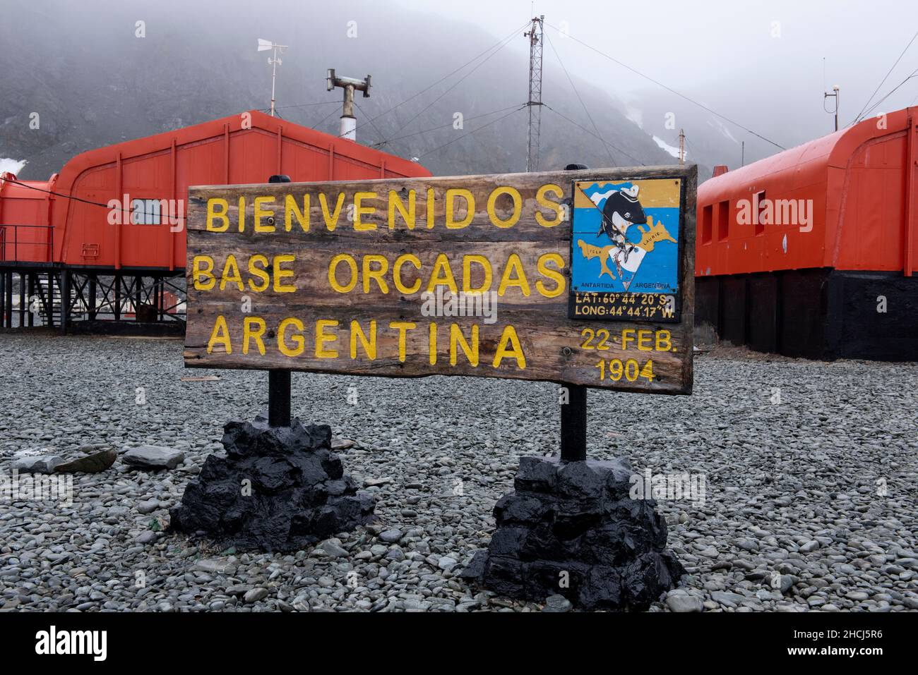 Antarctica, South Orkney Islands, Laurie Island, Orcadas Station ...