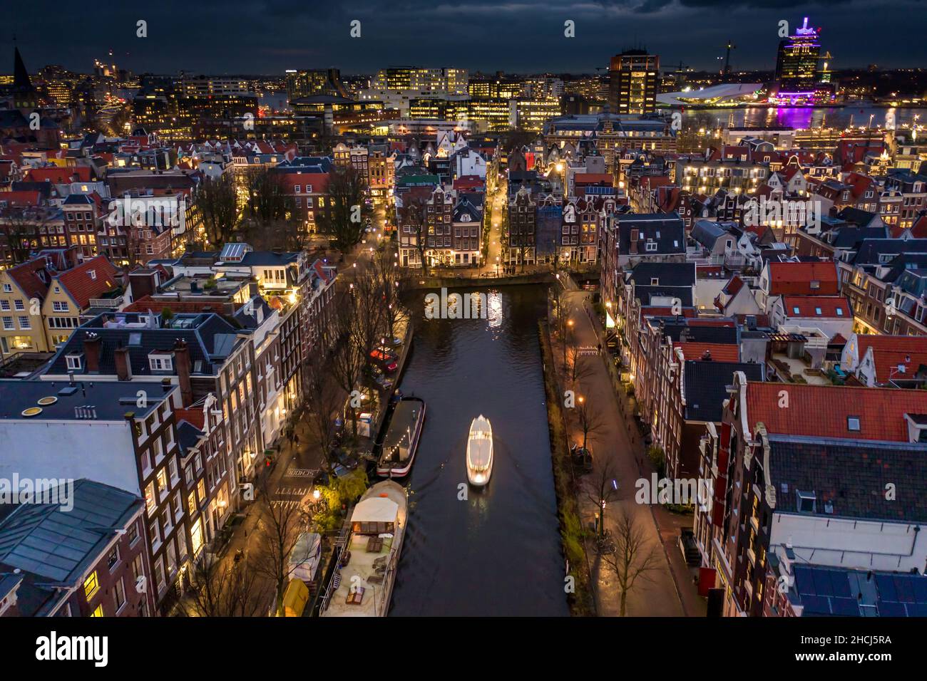 Amsterdam City in the Netherlands Aerial View Stock Photo - Alamy