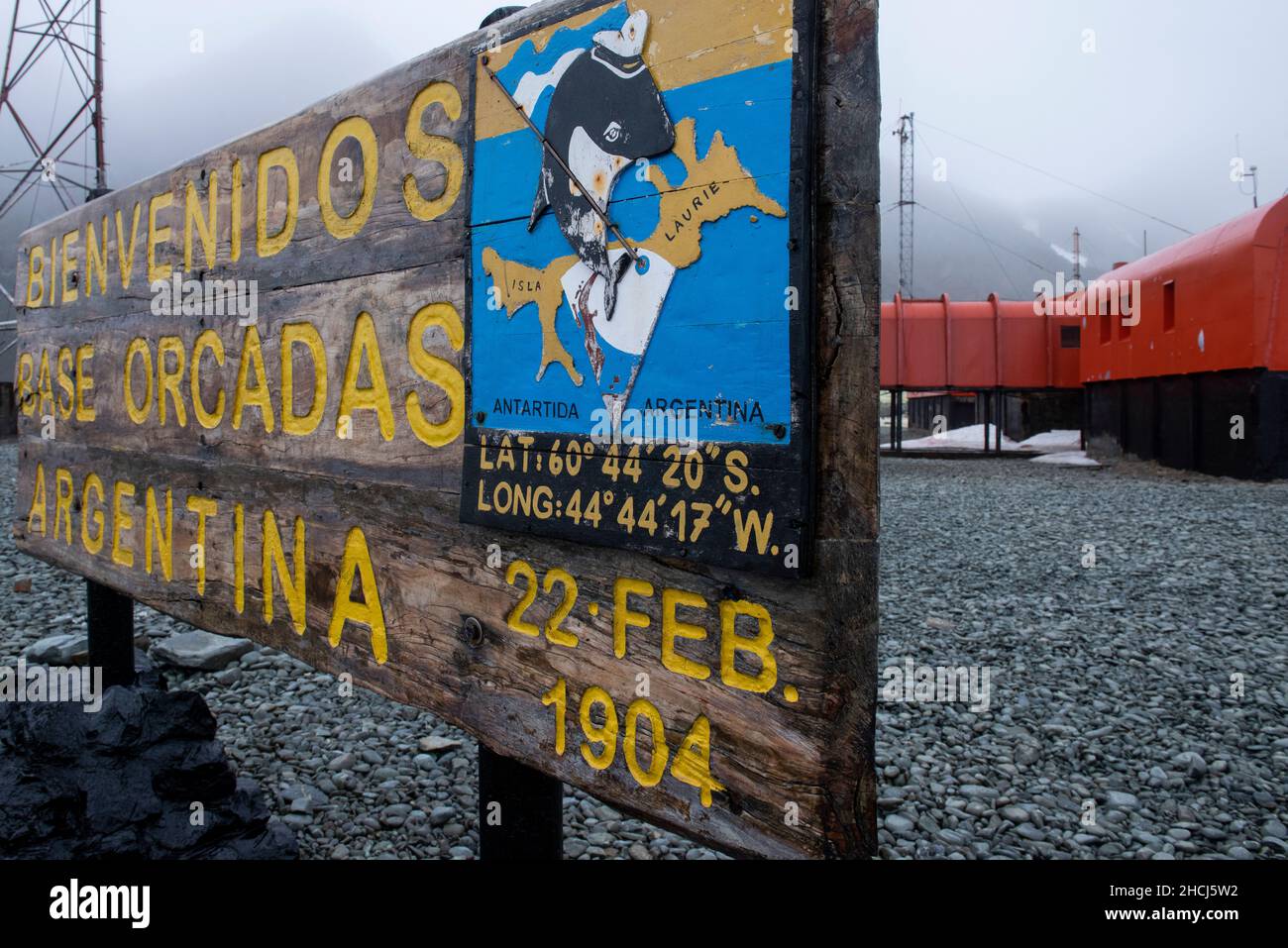 Antarctica, South Orkney Islands, Laurie Island, Orcadas Station ...