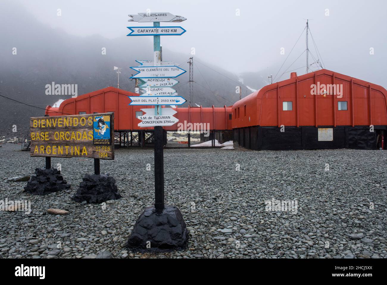 Antarctica, South Orkney Islands, Laurie Island, Orcadas Station ...