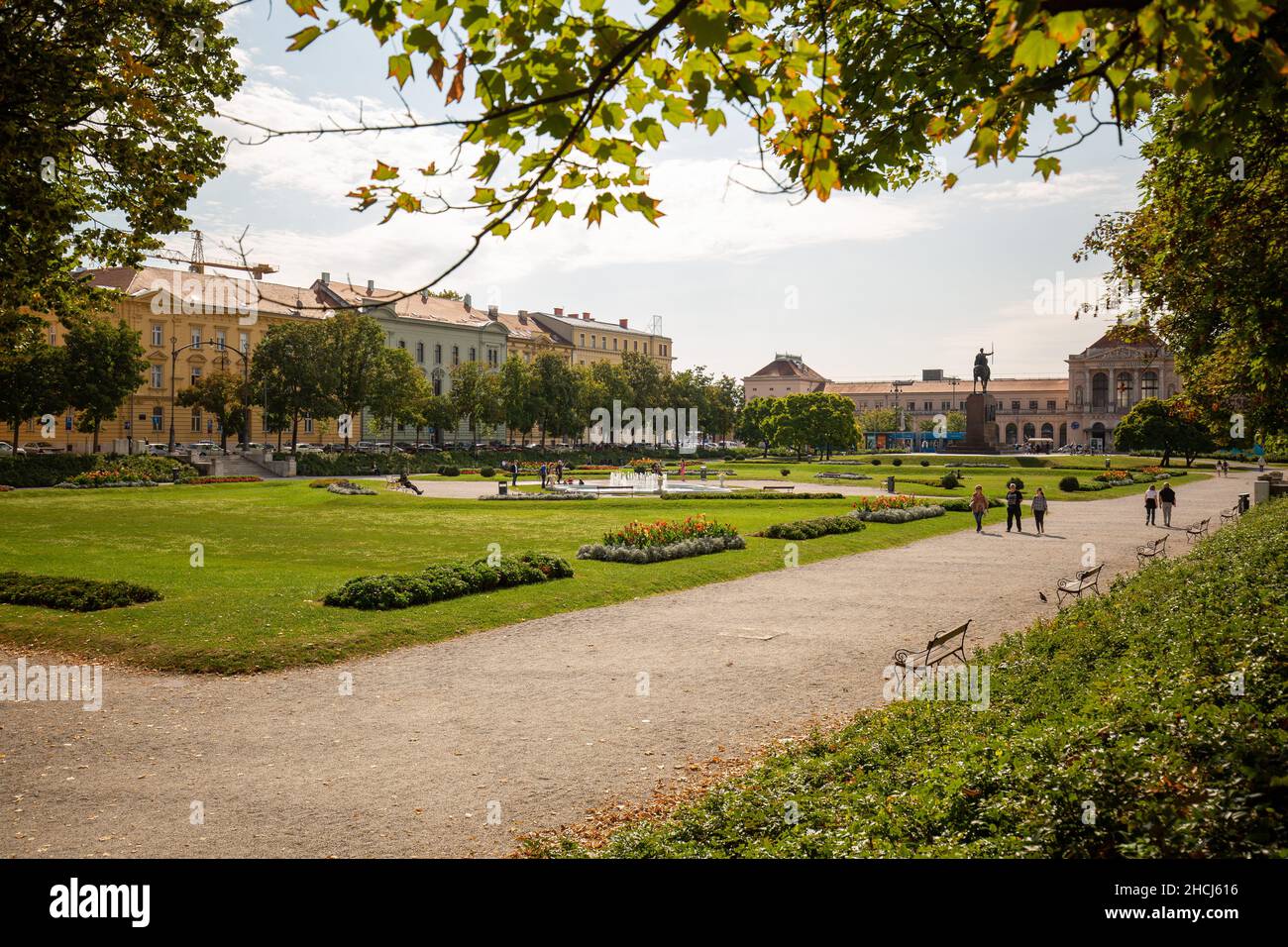 Fontana kralja Tomislava monument in Zagreb, Croatia Stock Photo - Alamy