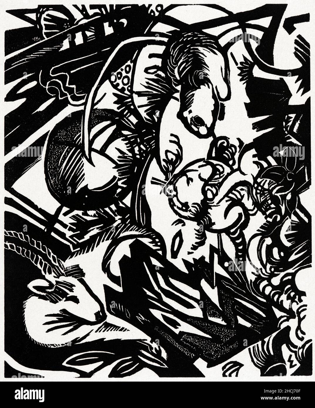 Animal Legend (Tierlegende) (1912-1913) print in high resolution by ...