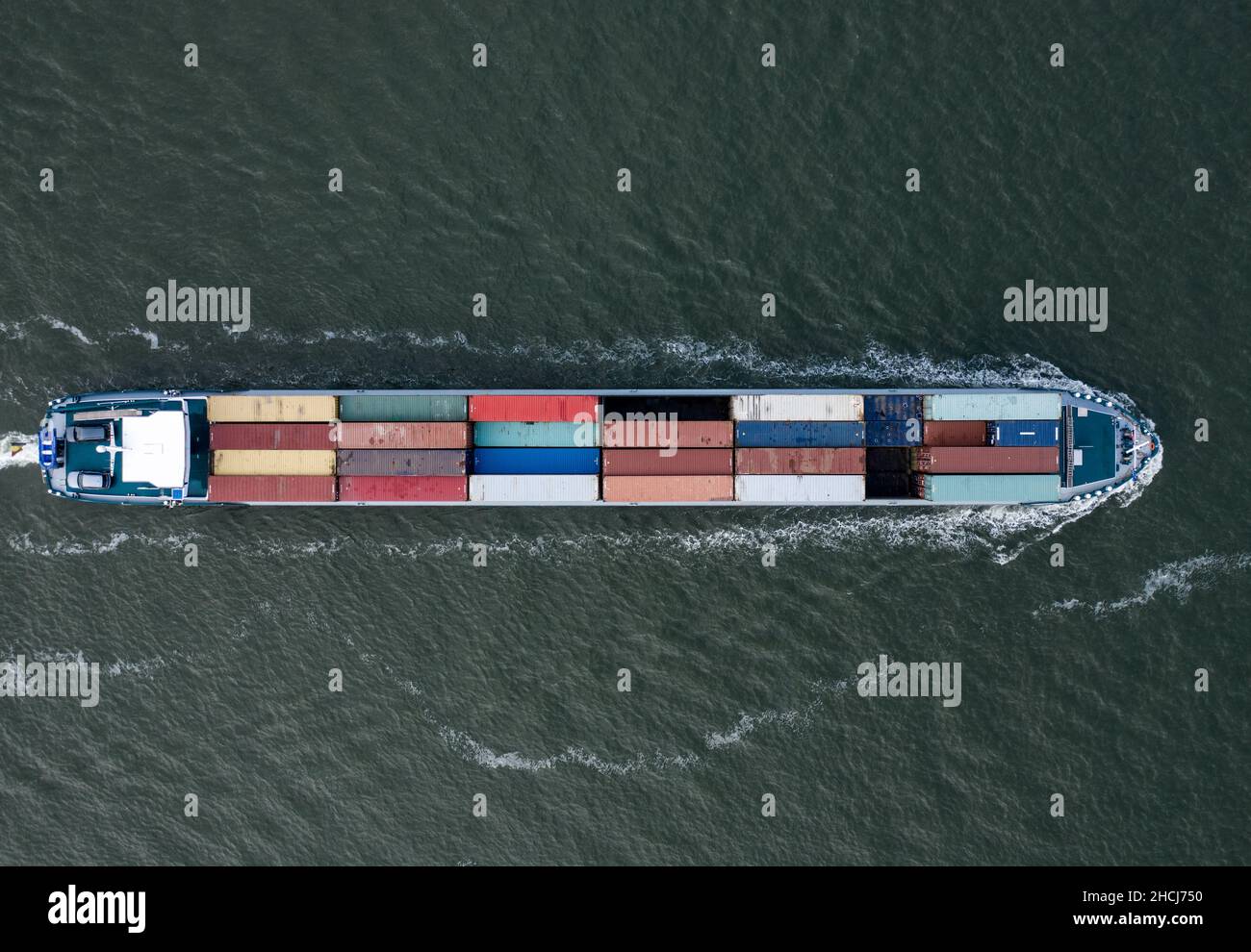 Container and Cargo Ship at Sea Stock Photo - Alamy