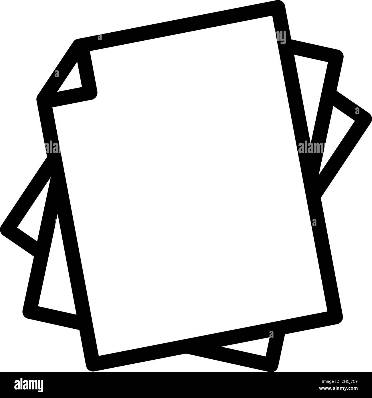 paper list line icon vector illustration Stock Vector Image & Art - Alamy