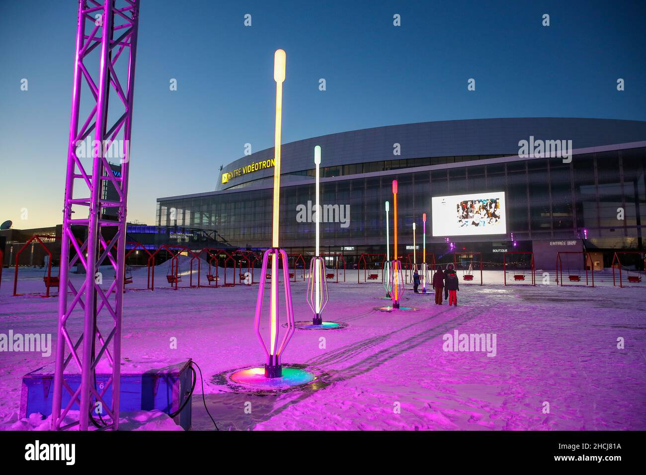 Dec 24th 2021, Qubeck City, Quebec Canada. Vidéotron Centre, Home of ...