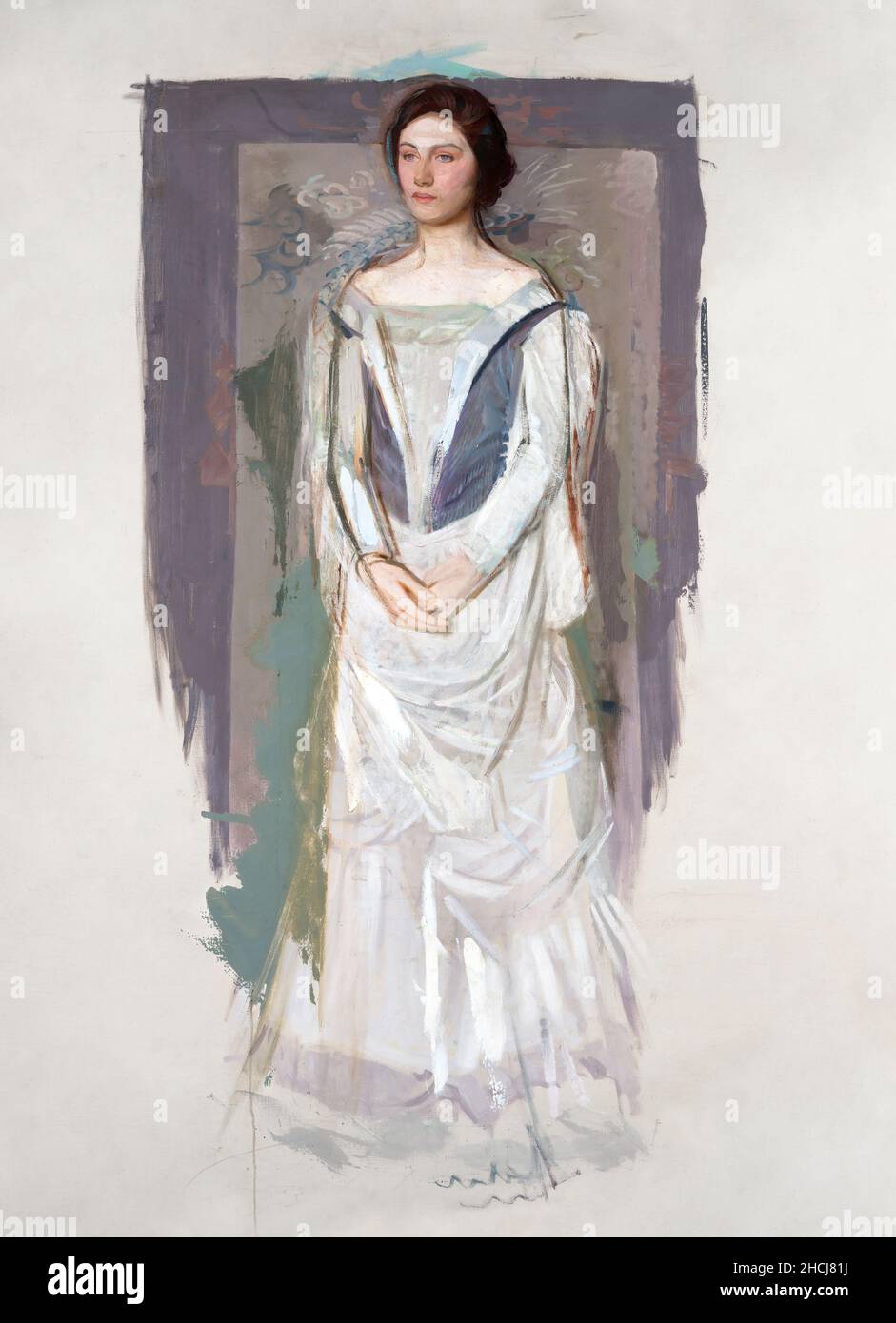 Standing Woman painting in high resolution by Abbott Handerson Thayer ...