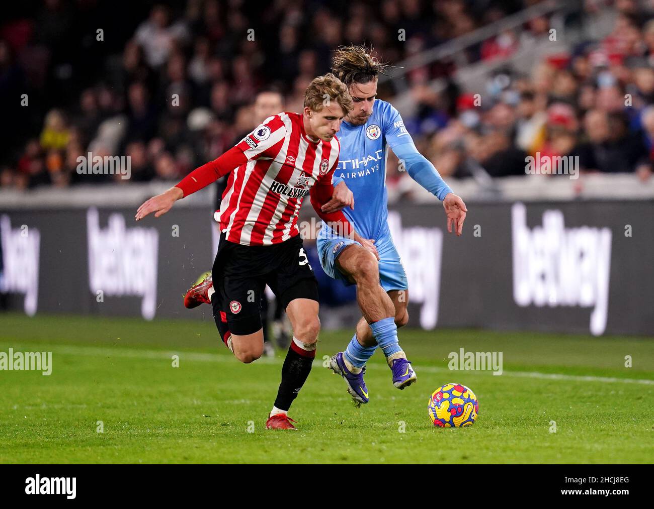Mads roerslev brentford manchester city hi-res stock photography and ...