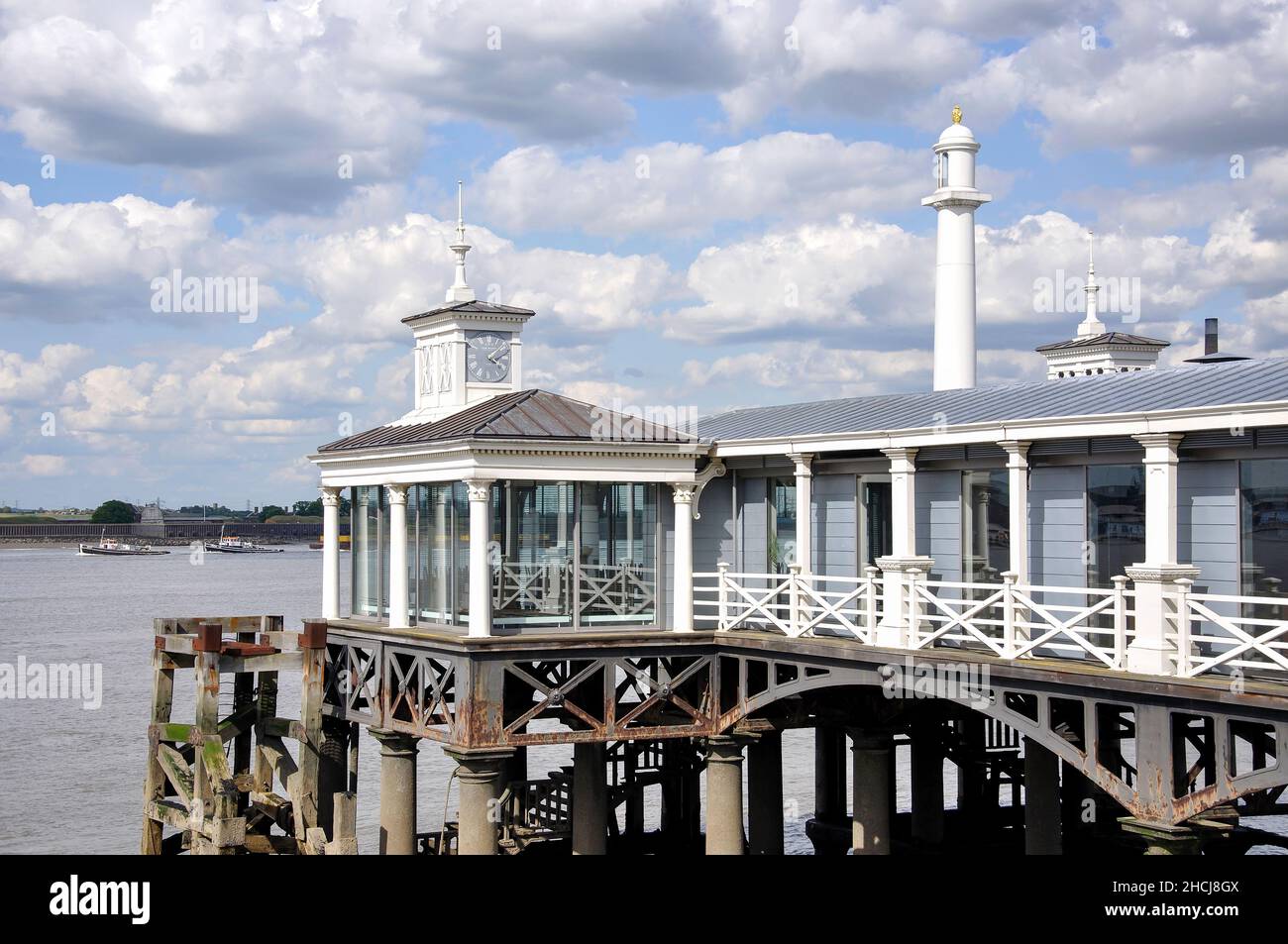 Gravesend Town Pier, Gravesend, Kent, England, United Kingdom Stock ...