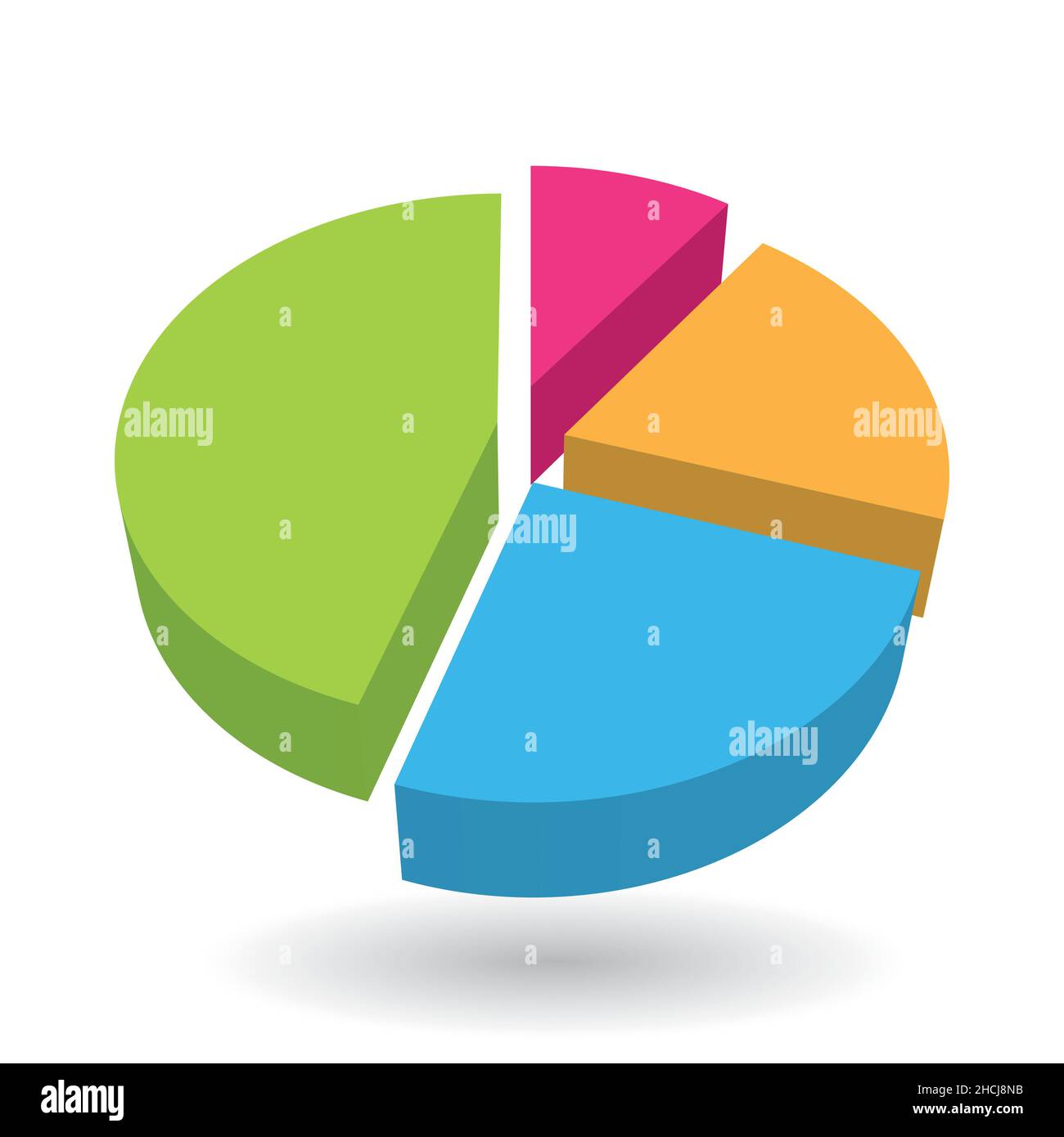 Colorful pie chart design element Stock Vector Image & Art - Alamy