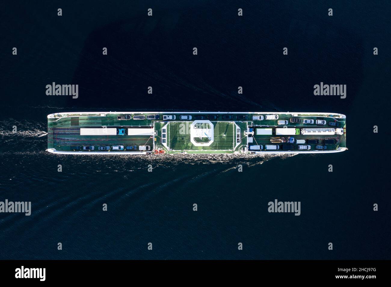 A Car Ferry Transporting Vehicles at Sea Stock Photo - Alamy