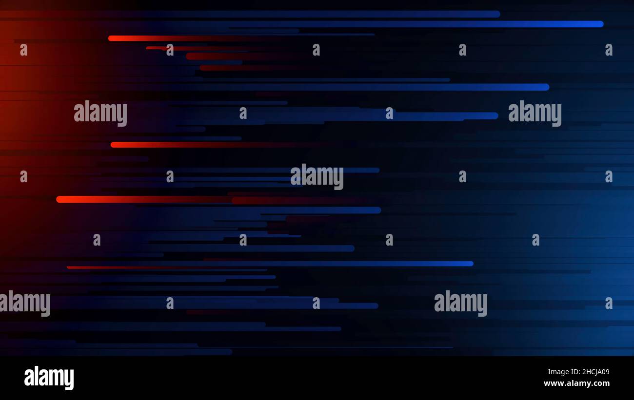 Animation flying light streaks and lines. Abstract background with ...