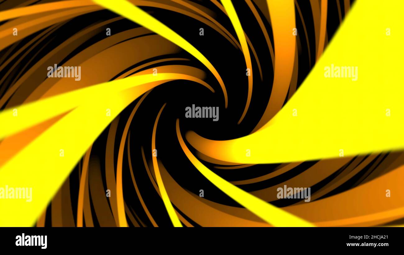 Abstract background with animation of spinning bright helix with wide ...