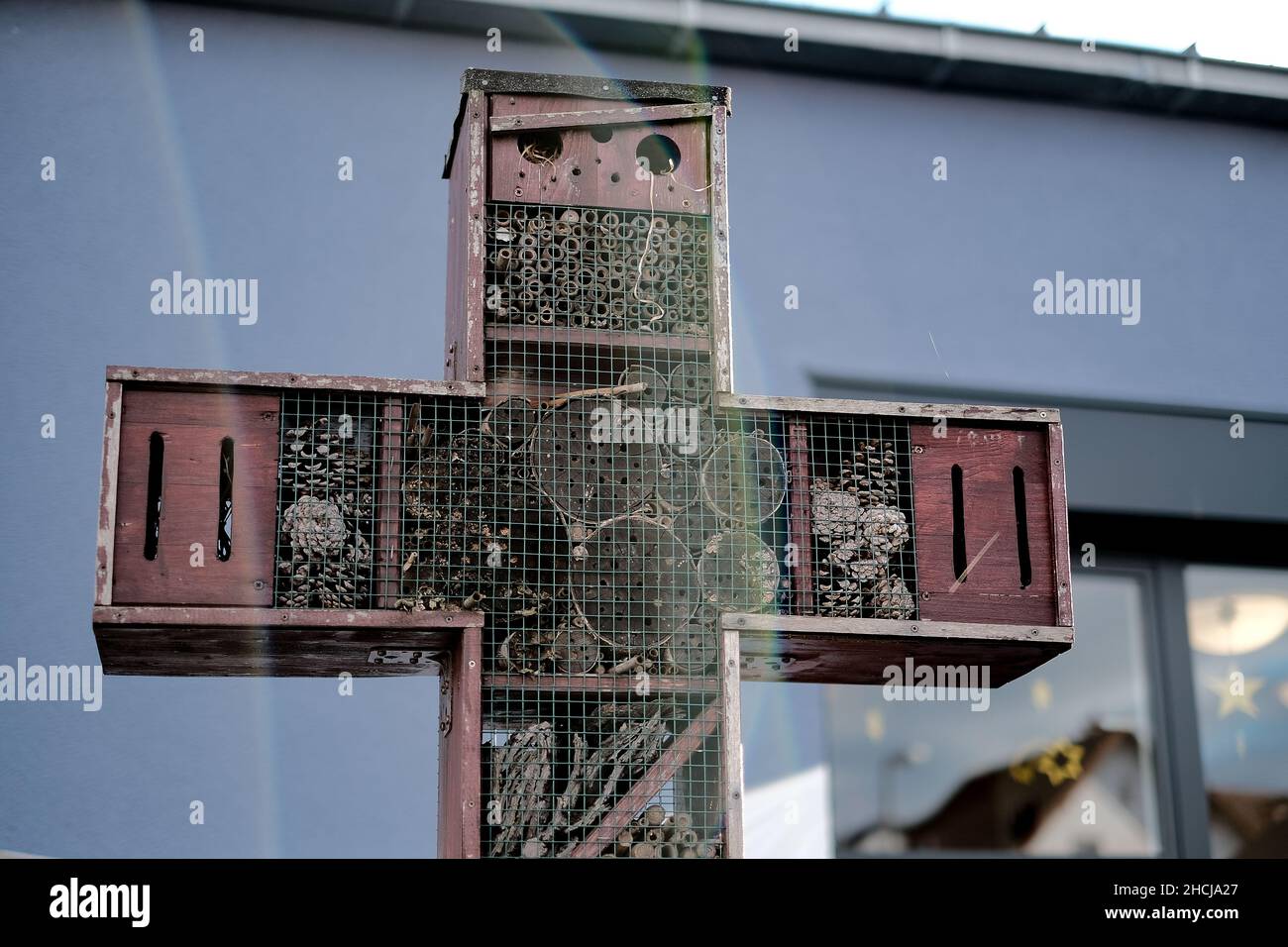 Bug hotel cross hi-res stock photography and images - Alamy