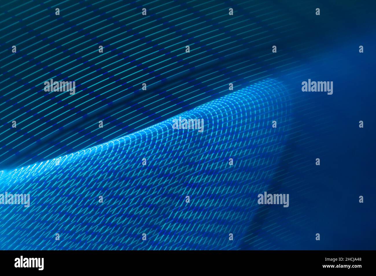 A pattern of blue light, a section of the electromagnetic spectrum ...