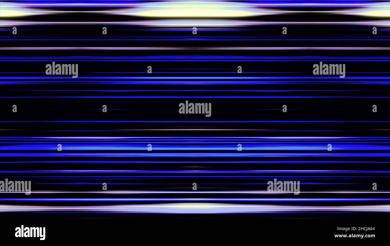 Abstract glowing straight parallel lines rotating on black background ...