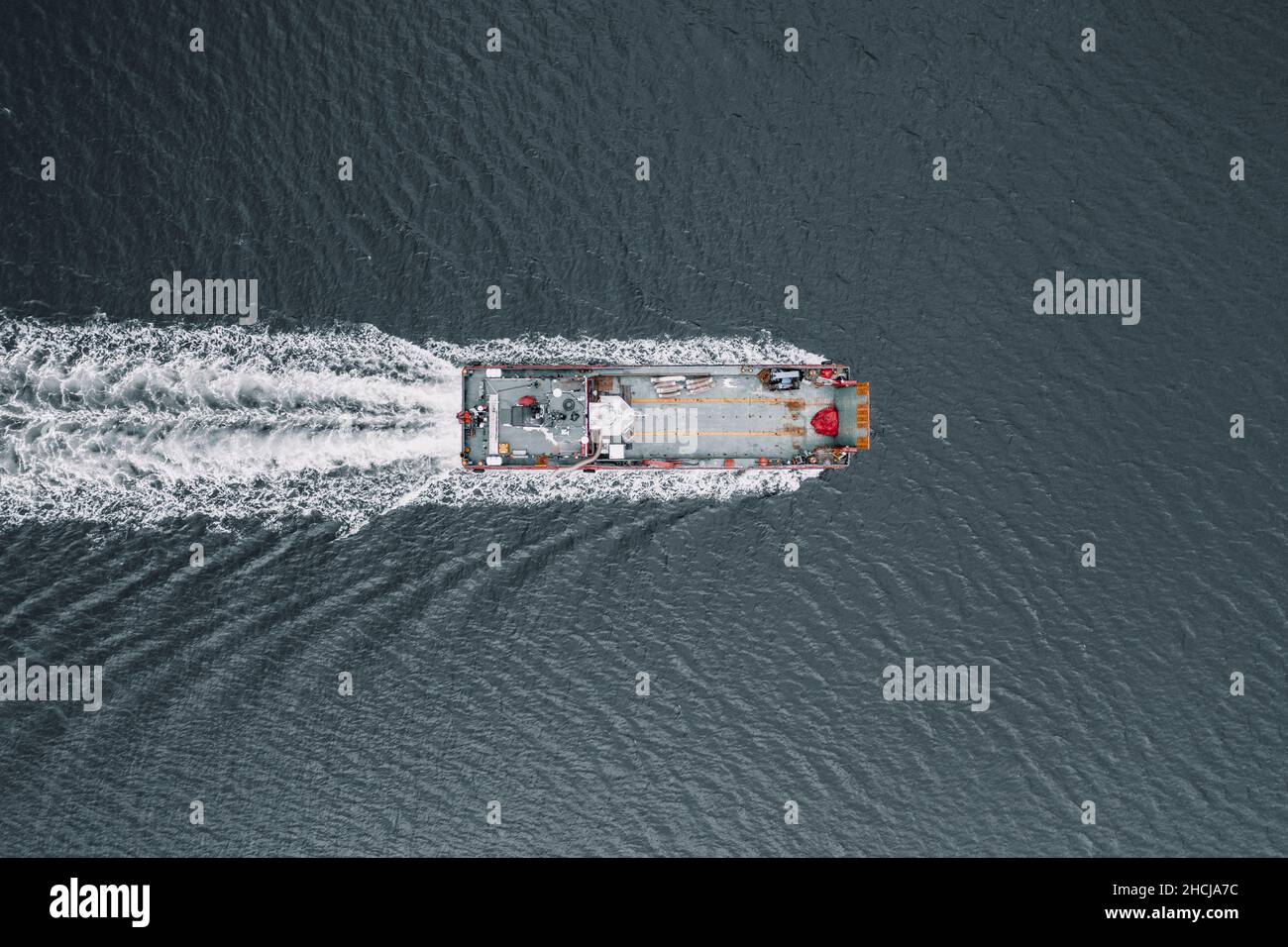 A Transporter Cargo Ship Motoring at Sea Stock Photo - Alamy