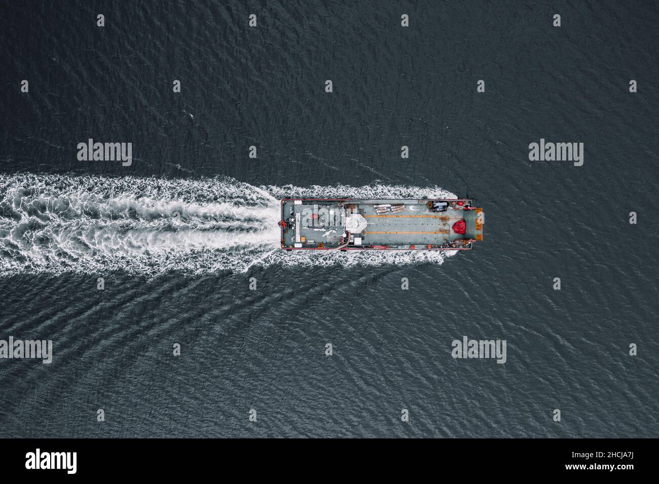 A Transporter Cargo Ship Motoring at Sea Stock Photo - Alamy