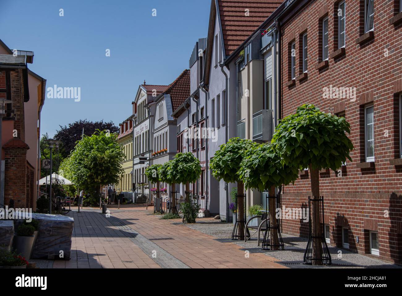 Barth, Germany 21 June 2021, The beautiful city center of Barth Stock ...