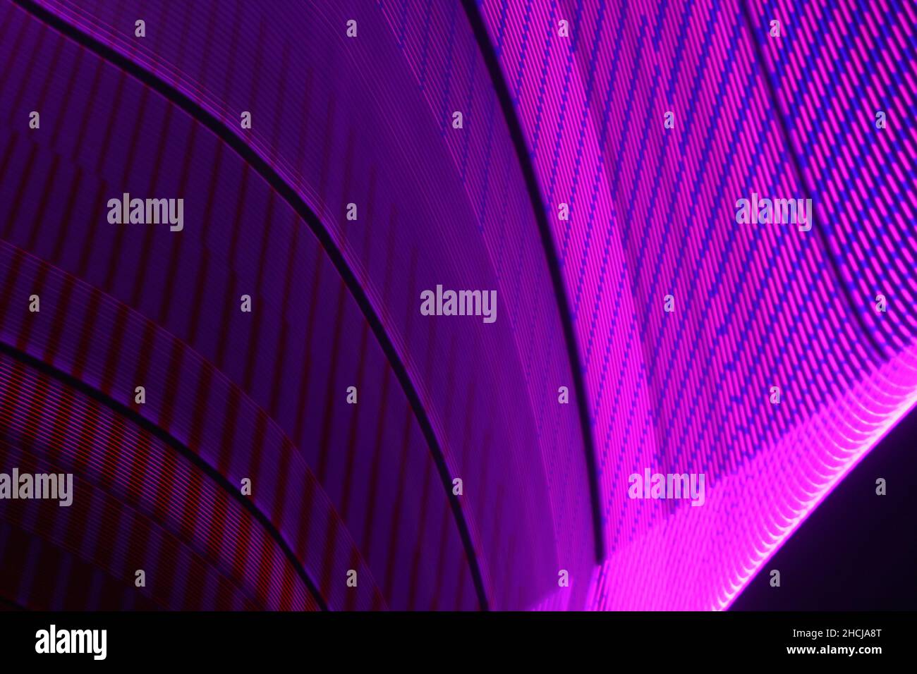 A pattern of violet light, a section of the electromagnetic spectrum ...
