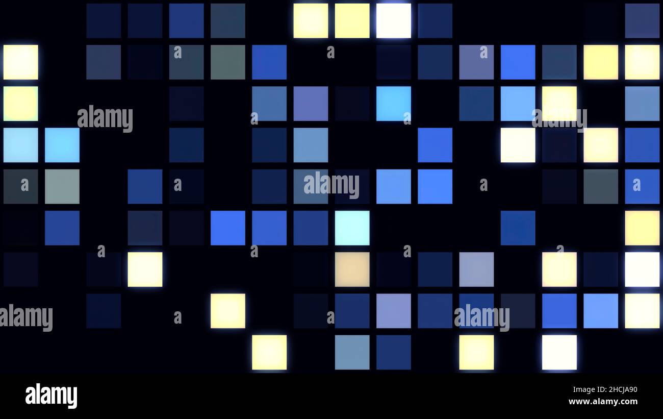 Twinkling horizontal small squared background, seamless loop. Many ...