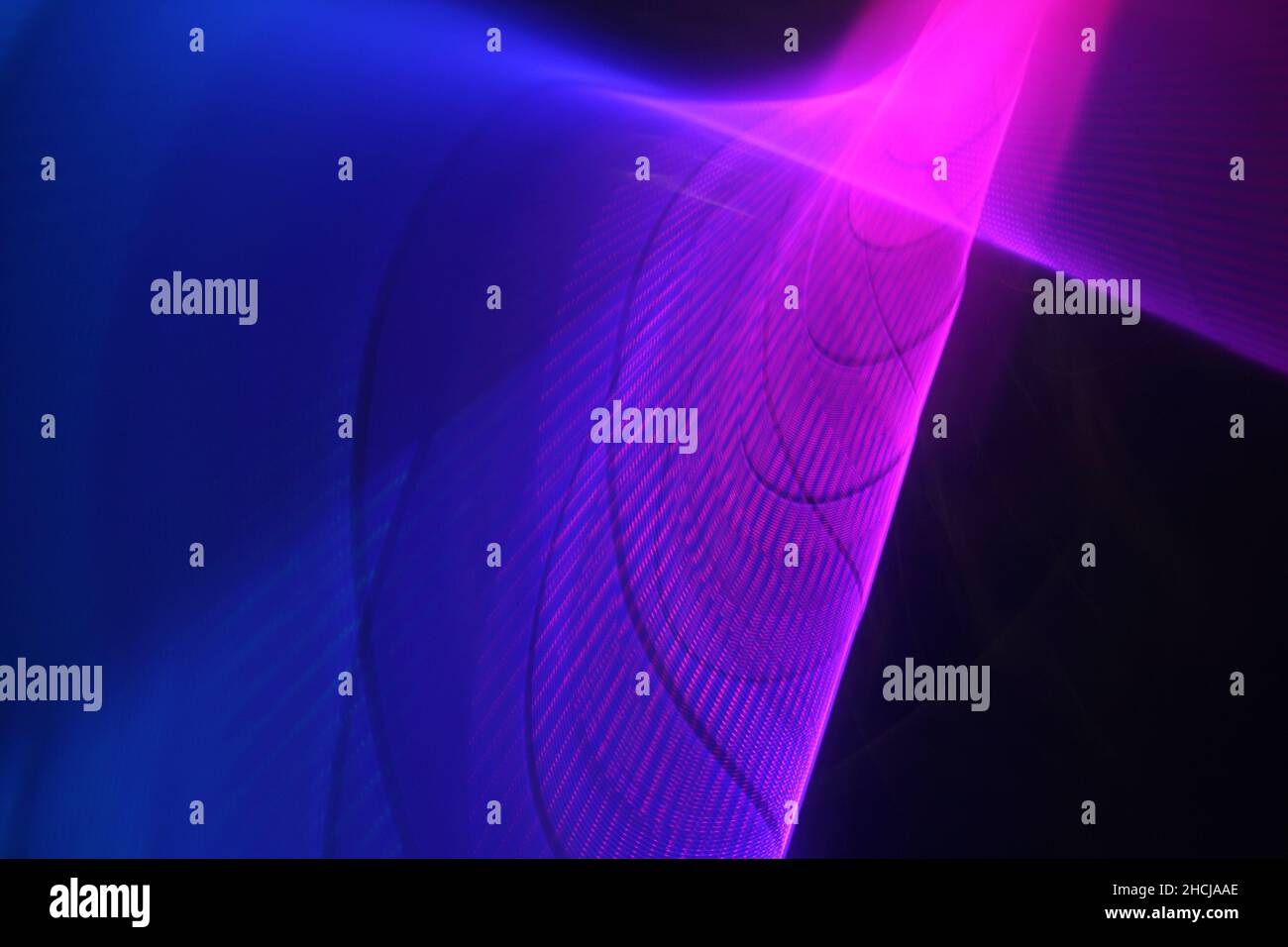 A pattern of blue and purple light, a section of the electromagnetic ...
