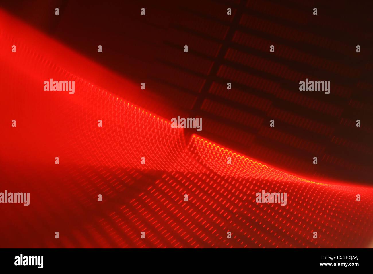 A pattern of red light, a section of the electromagnetic spectrum Stock ...